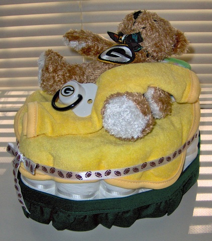 Green Bay Packers Baby Diaper Bassinet